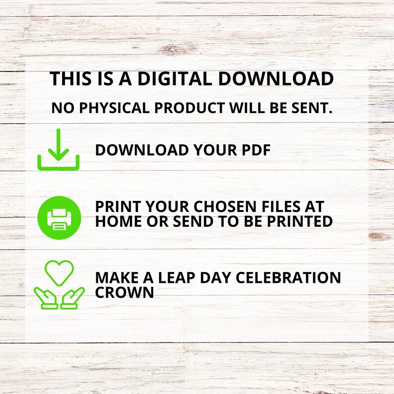 Leap Day Party Crown Craft Activity Printable, Leap Year Craft Crown ...