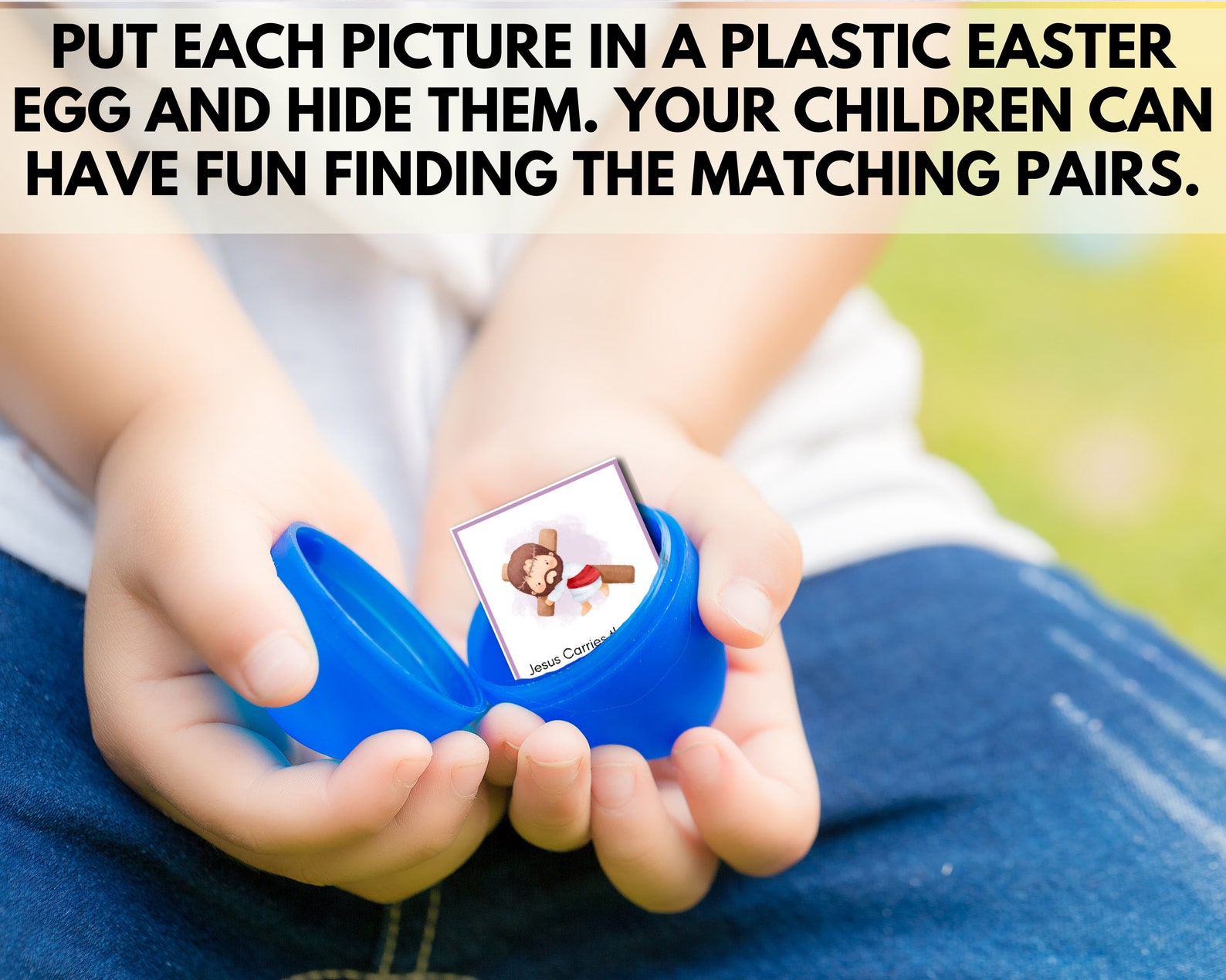 Easter Story Memory Game for Toddlers & Preschoolers, Printable Bible ...