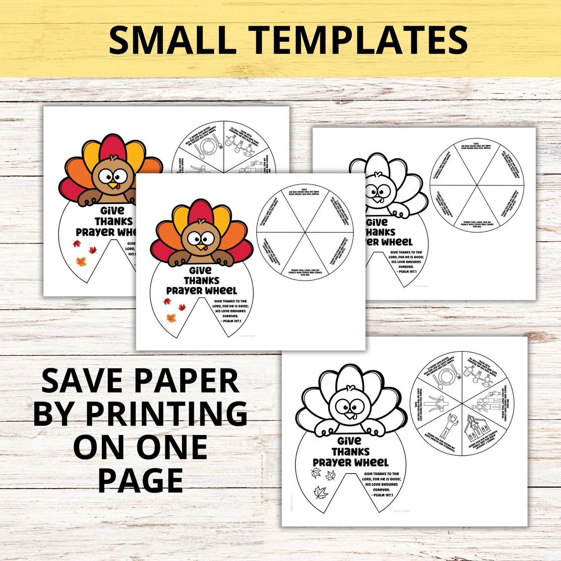 Give Thanks Thanksgiving Prayer Coloring Craft, Sunday School Bible ...