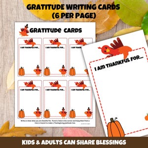 Thanksgiving Prayer Cards for Kids, Christian Thank You God Printable ...