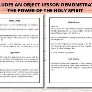 Pentecost Bible Lesson Acts 2:1-41 Bible Story Craft, Sunday School ...