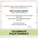 Palm Sunday Bible Activity Coloring Placemat, Palm Sunday School Game ...