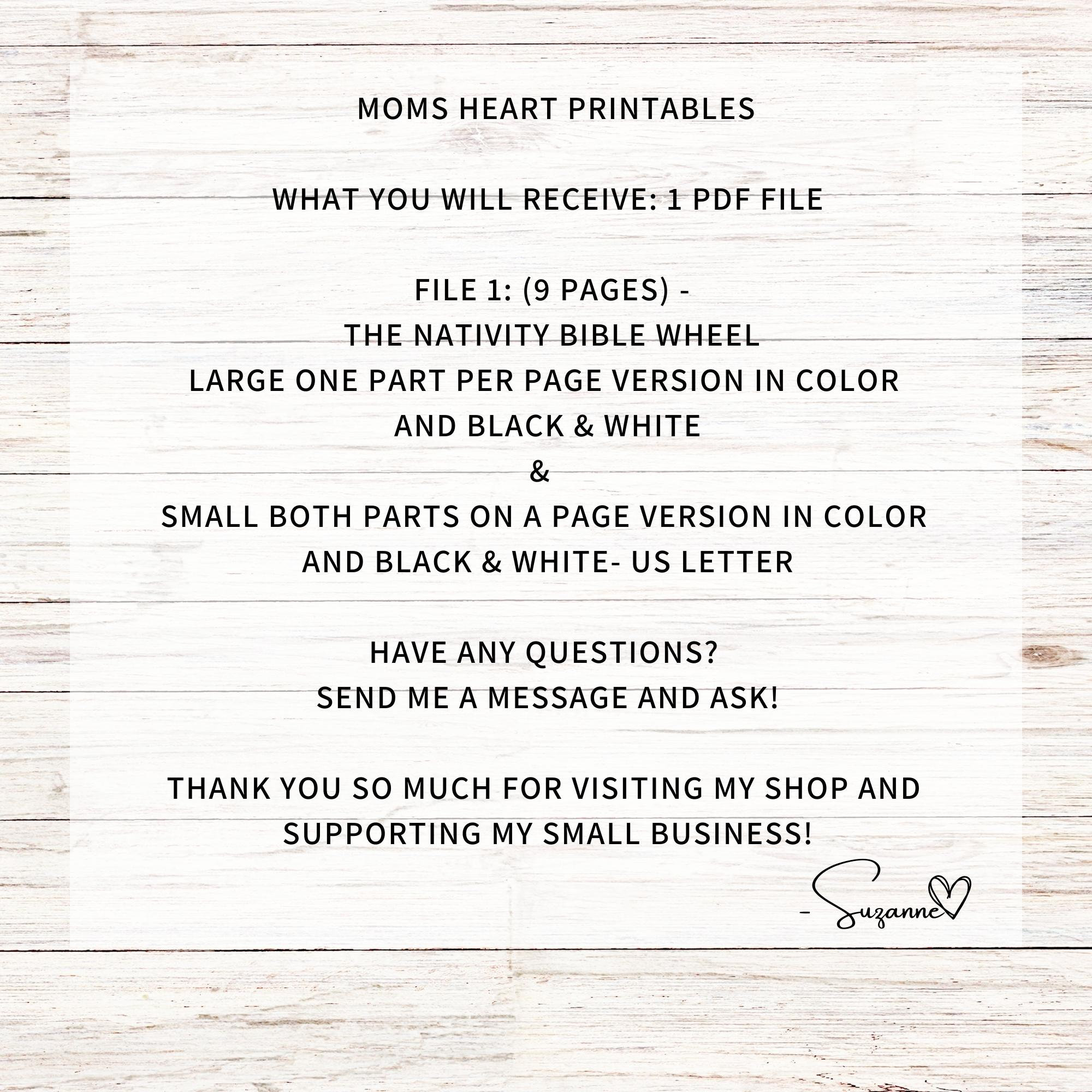 The Nativity Story Coloring Wheel Craft Printable for Kids, Christmas ...