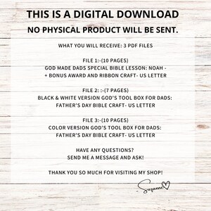 Fathers Day Bible Lesson and Craft Bundle, Sunday School Bible ...