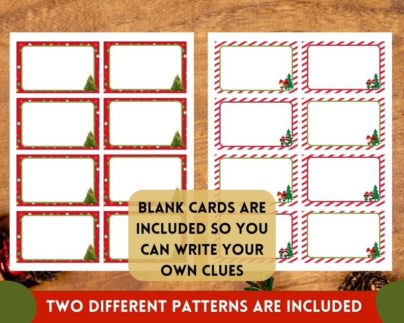 Santa Letter Indoor Christmas Scavenger Hunt for Kids, Printable ...