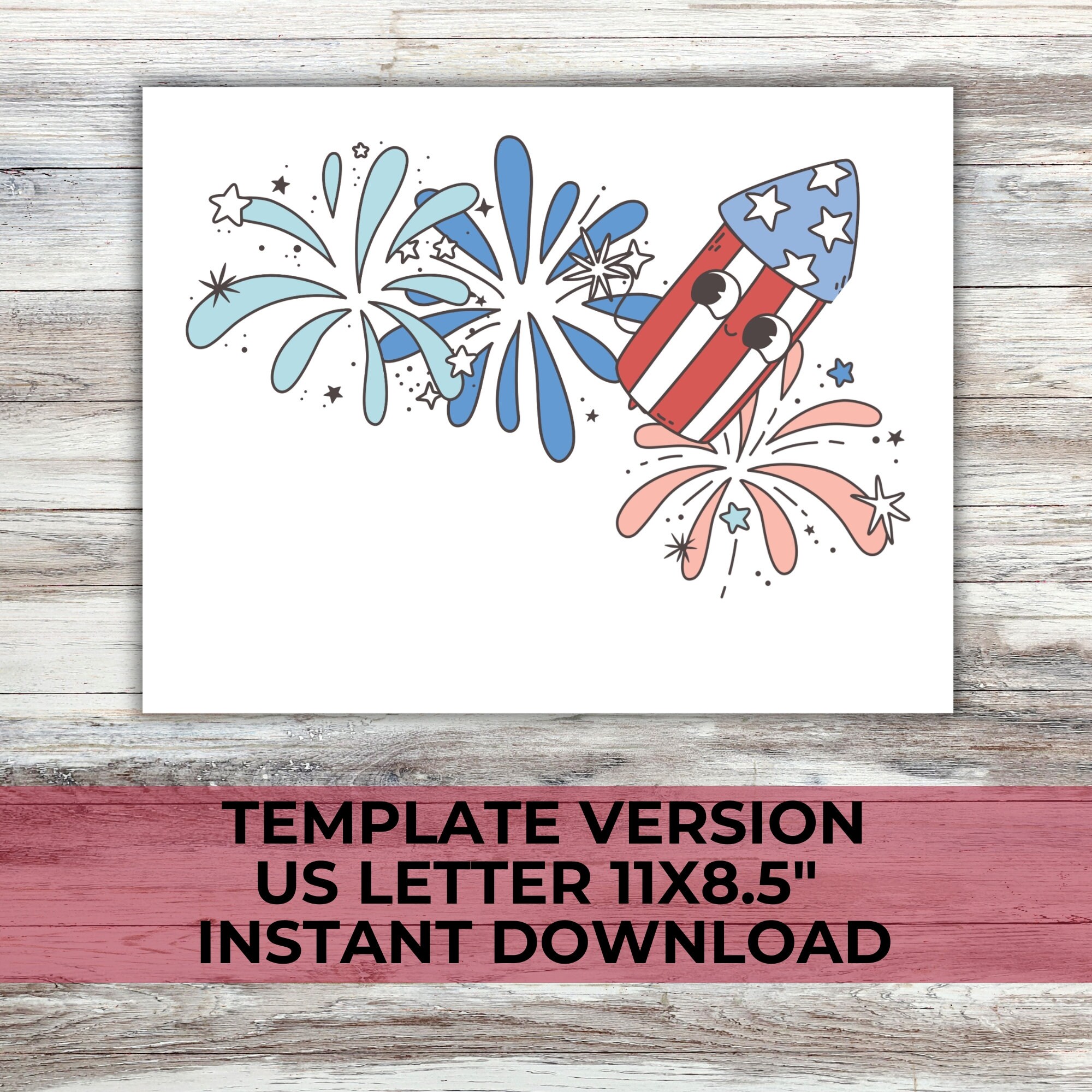 4th of July Firework Nursery Handprint Craft, DIY Toddler Daycare ...