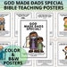 Fathers Day Bible Lesson Teaching Posters and Craft, Dads of the Bible ...