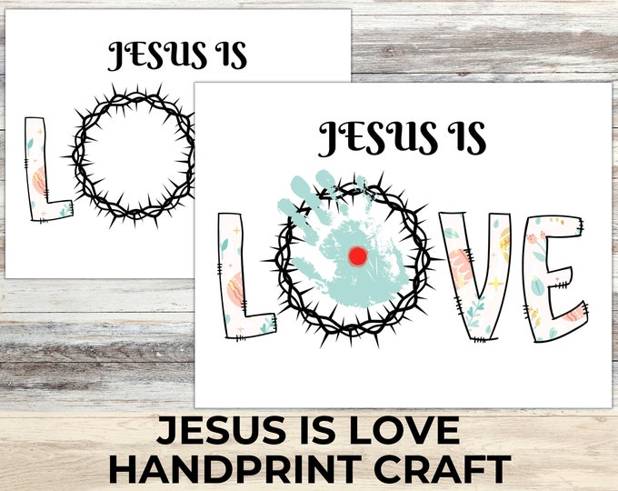 Christian Easter Activities, Easter Handprint Art, DIY Kid Craft ...