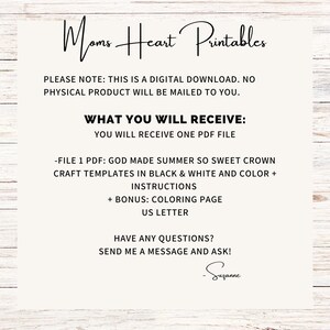 Summer VBS Bible Paper Crown Craft Activity Printable, Popsicle ...