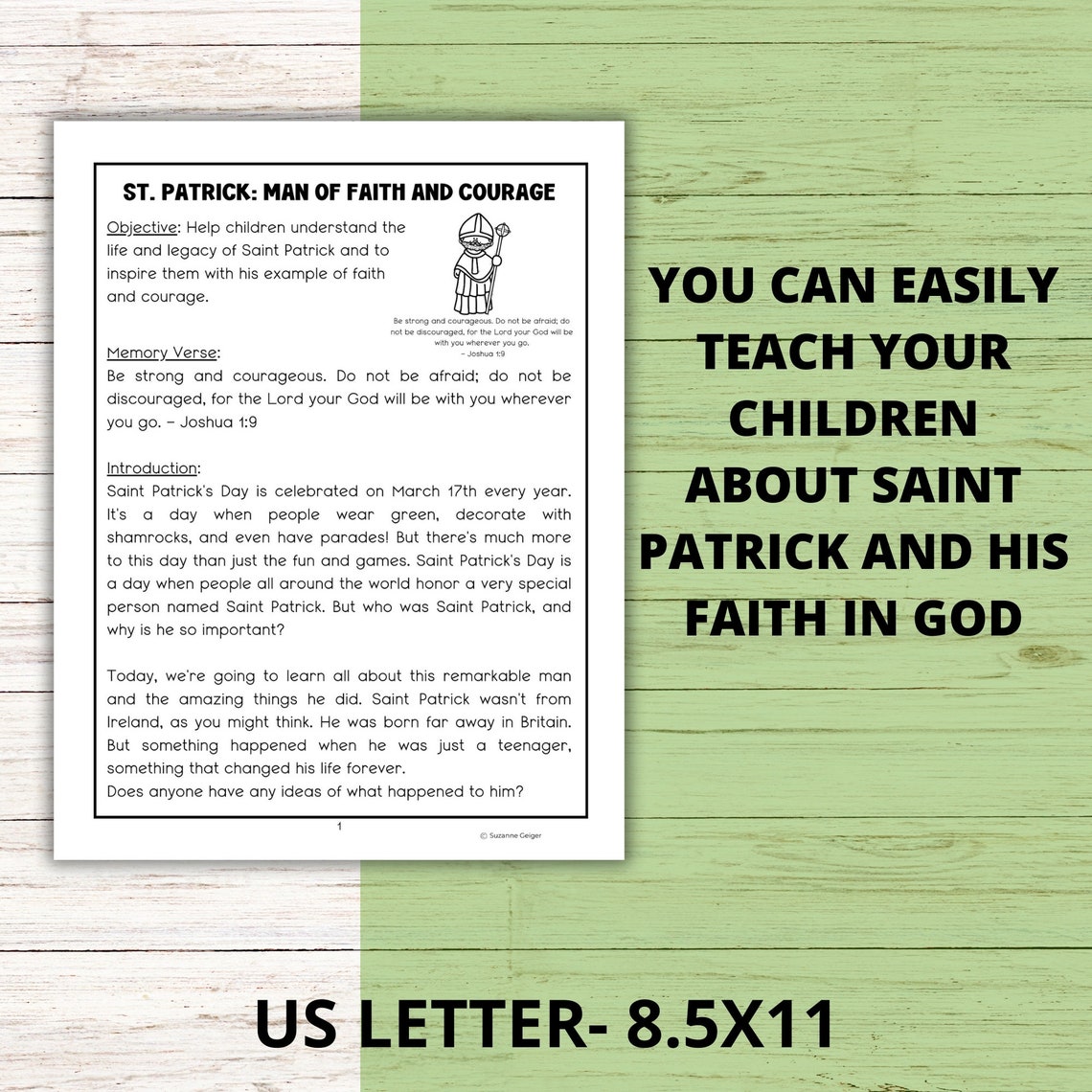 St. Patrick Sunday School Bible Lesson Plan for Kids, Saint Patrick's ...
