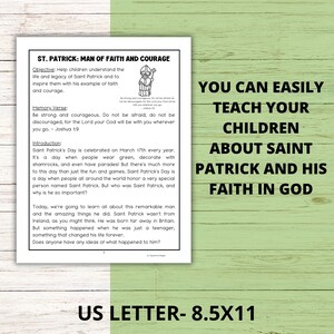 St. Patrick Sunday School Bible Lesson Plan for Kids, Saint Patrick's ...