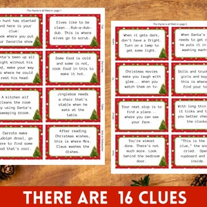 Santa Letter Indoor Christmas Scavenger Hunt for Kids, Printable ...