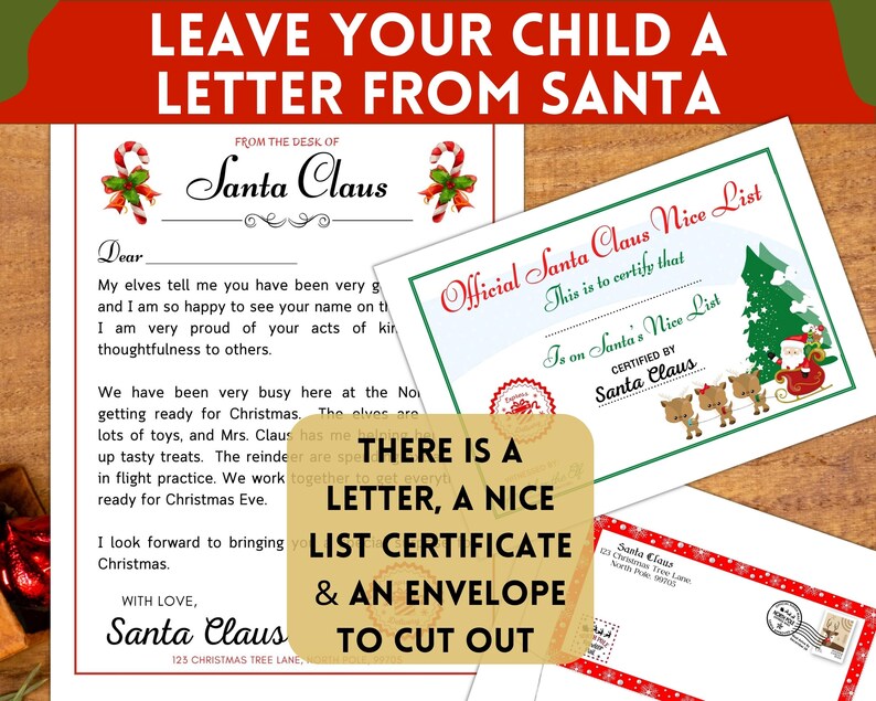 Printable Christmas Activities for Kids Bundle, Letter From Santa ...