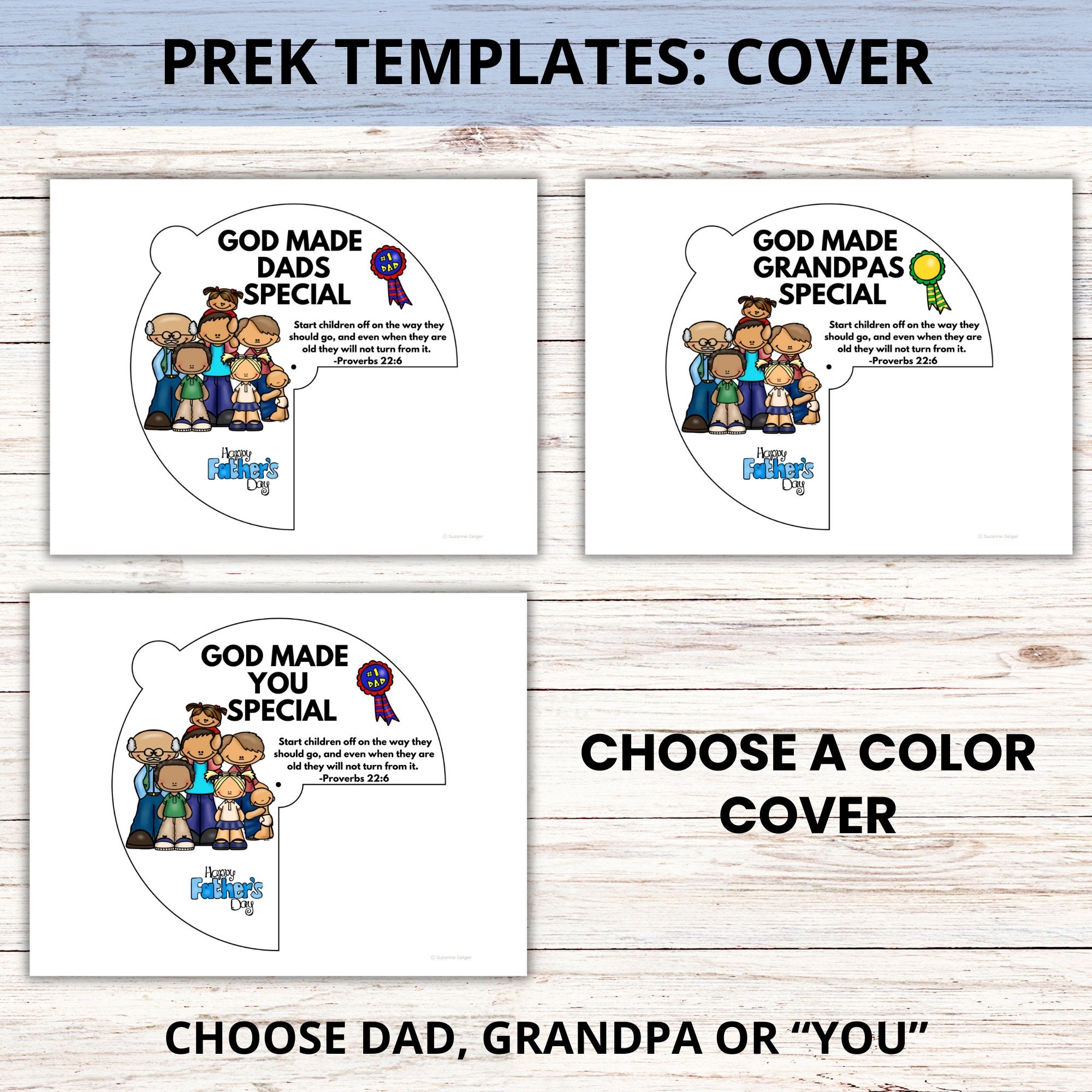 Fathers Day Preschool Church Craft for Dad: God Made Dads Special Bible ...