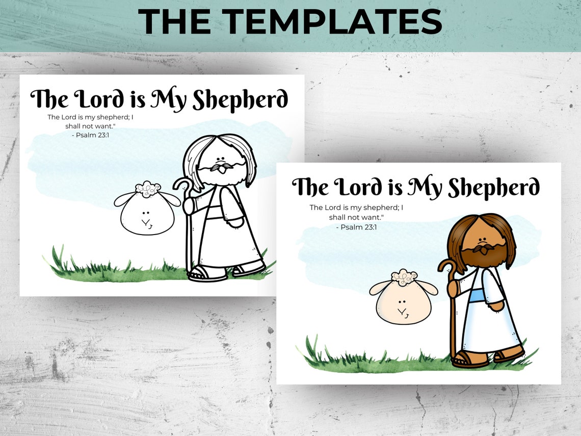 The Lord is My Shepherd Handprint Art, Sunday School Handprint Craft ...