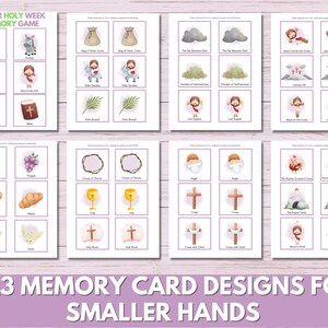 Holy Week Easter Story Memory Game for Toddlers & Preschoolers ...