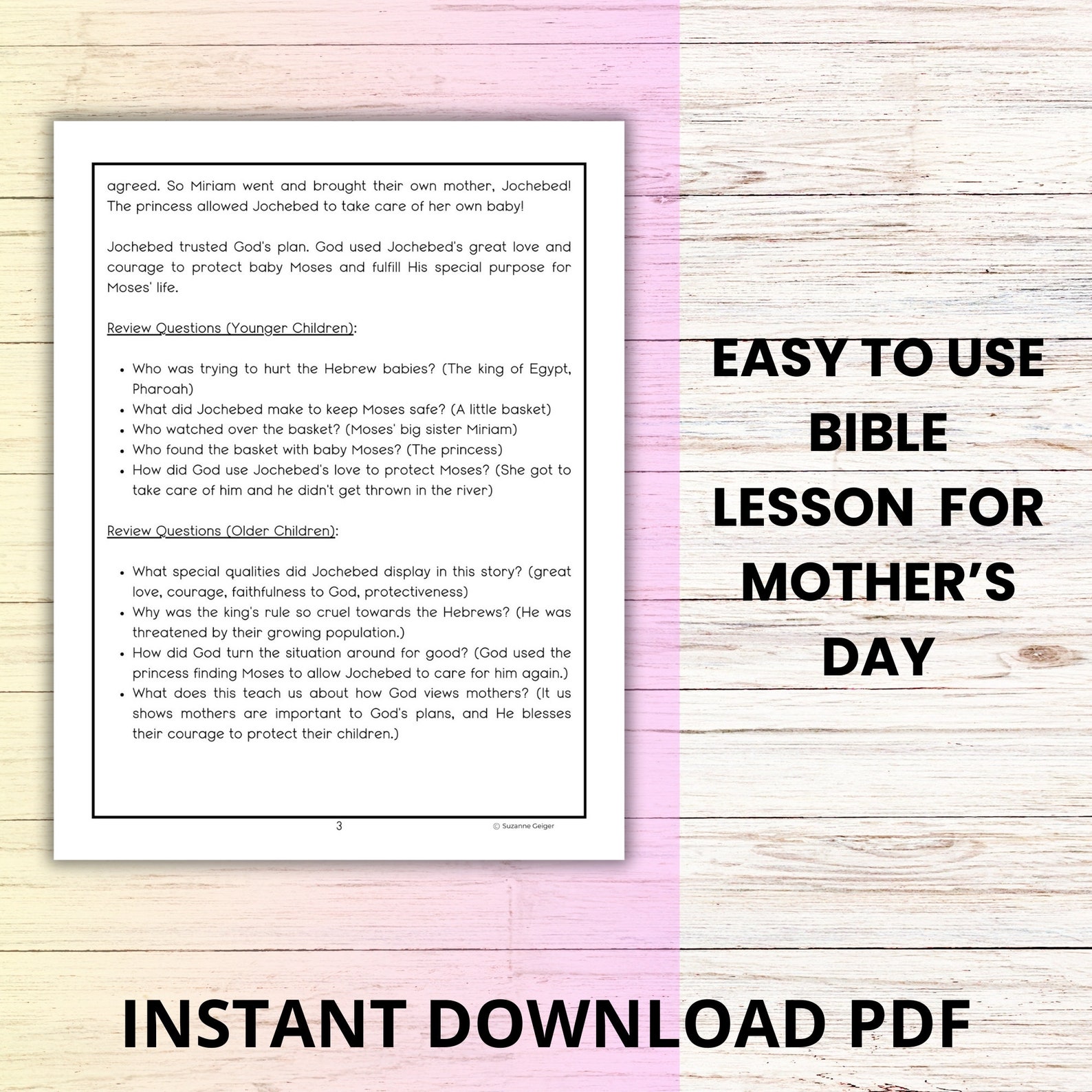 Mothers Day Bible Lesson God Made Moms Special, Moms of the Bible ...