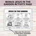 Jesus in the Garden of Gethsemane Easter Holy Week Bible School Lesson ...