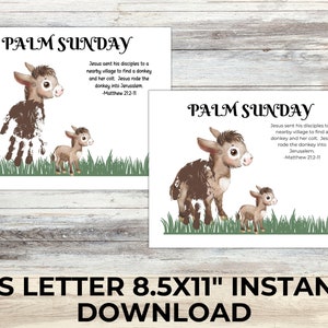 Palm Sunday Handprint Craft, Easter Sunday School Handprint Art for ...