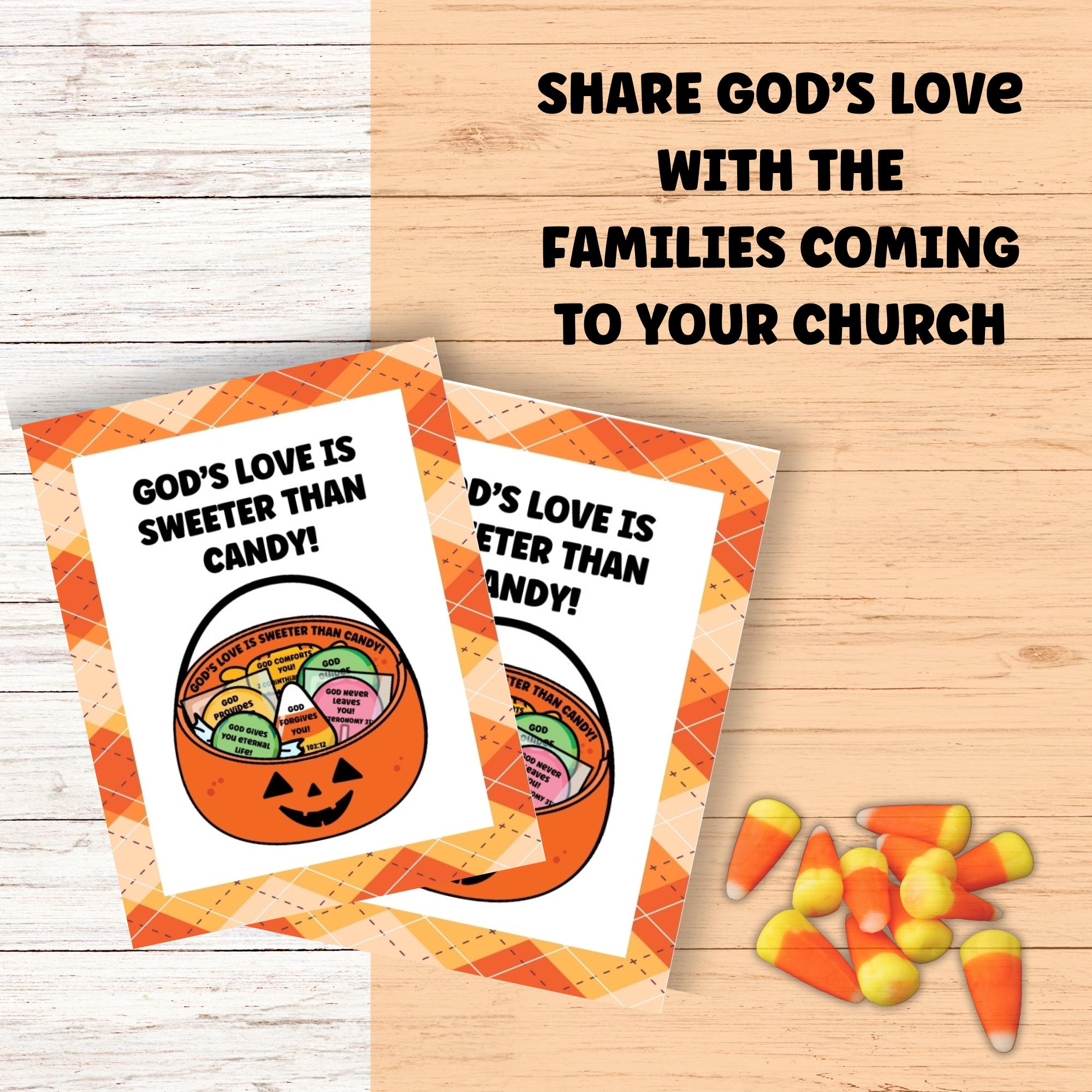 Christian Halloween Bible Treat Tags, Church Harvest Carnival Treat Bag ...