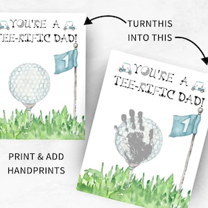 Fathers Day Handprint Art Printable, DIY Keepsake Dad Joke Craft ...