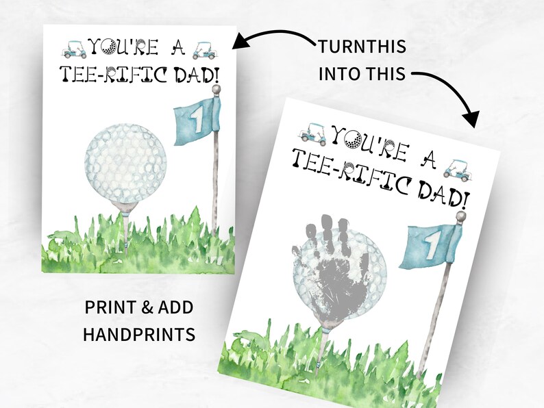 Fathers Day Handprint Art Printable, DIY Keepsake Dad Joke Craft ...