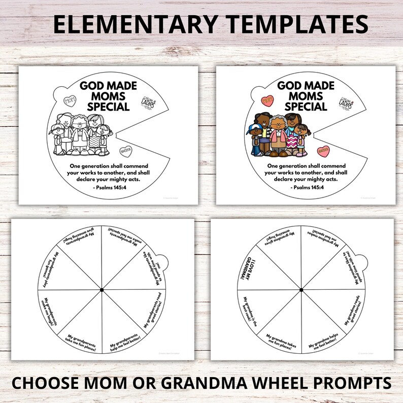 Mothers Day Moms Are Special Bible Wheel Craft Printable, Sunday School ...