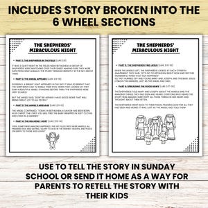 Christmas Shepherds Nativity Bible Wheel Craft, Nativity Bible Coloring ...