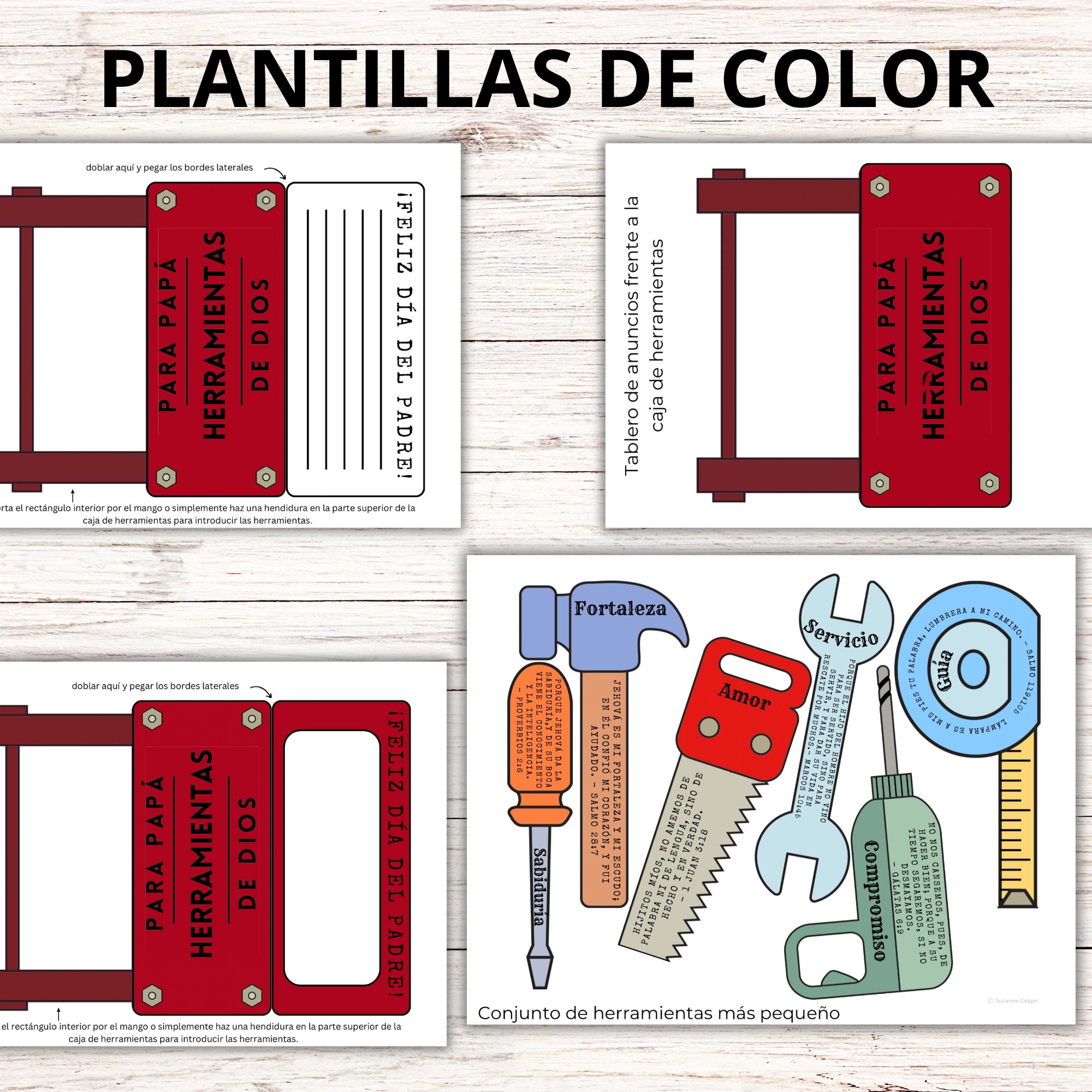Toolbox for Dad Fathers Day Bible Craft Spanish, Sunday School Bible ...