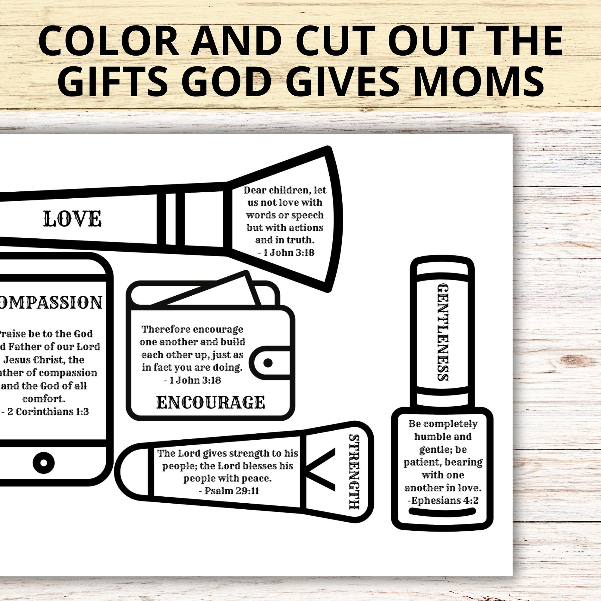 Mothers Day Bible Purse Craft for Sunday School, God Made Moms Special ...