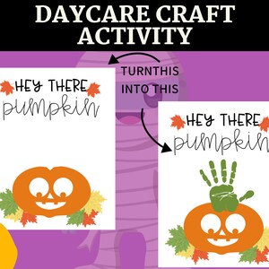 Halloween Handprint Craft Bundle, October Handprint Activity for ...