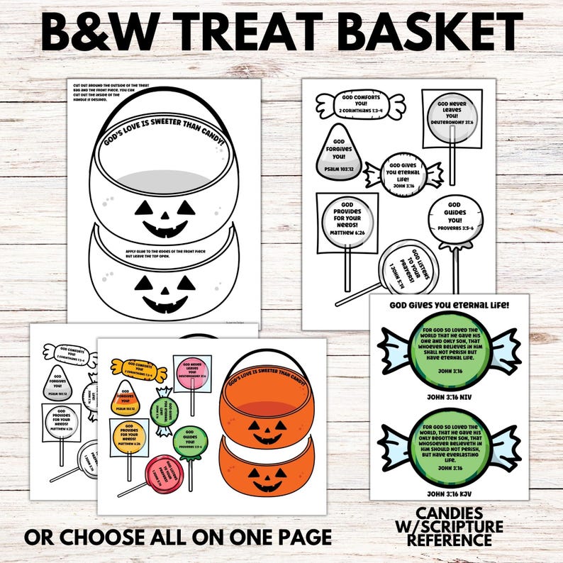 Christian Halloween Bible Lesson and Craft Activity Bundle, Sunday ...