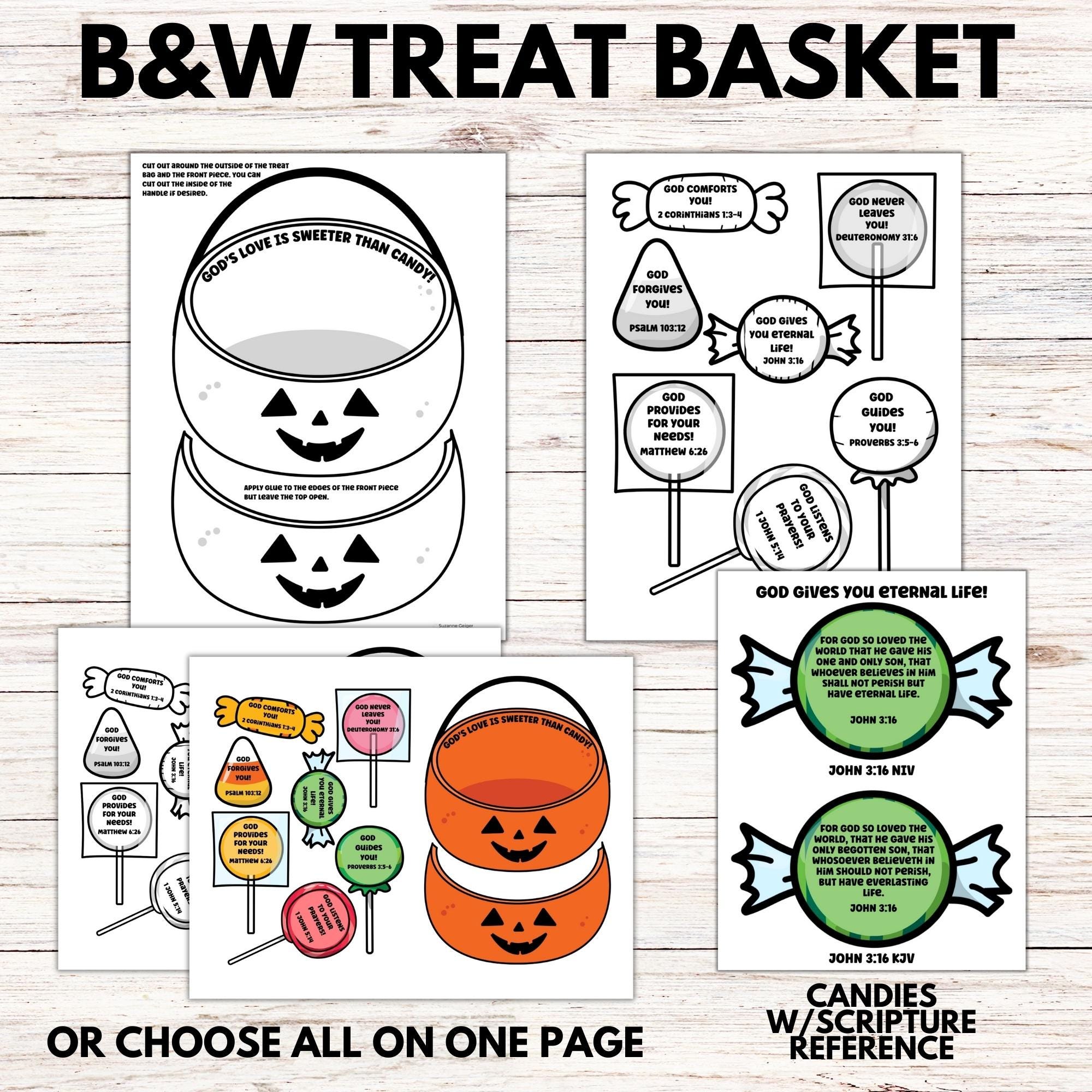 Christian Halloween Bible Lesson and Craft Activity Bundle, Sunday ...