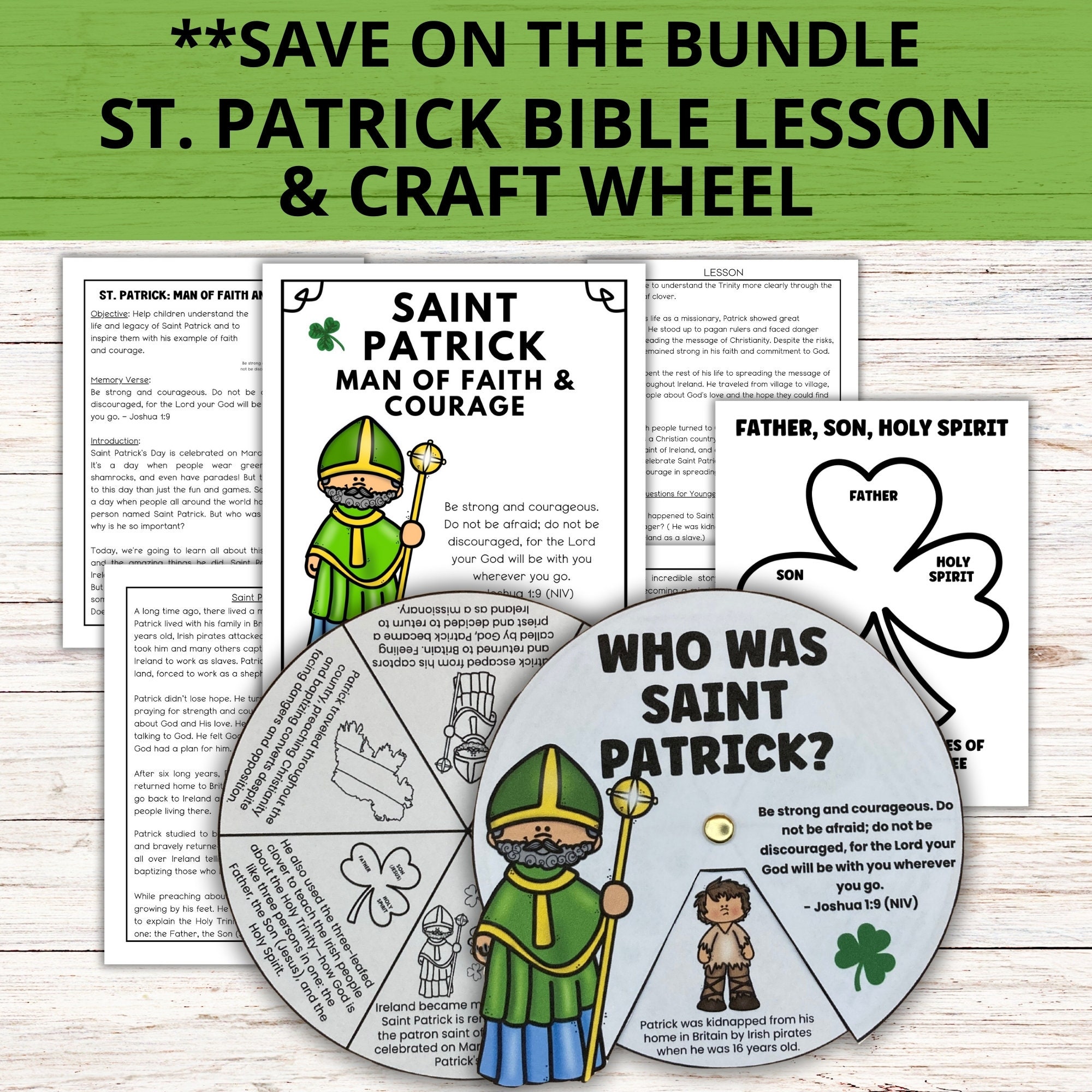St. Patrick Sunday School Bible Lesson Plan for Kids, Saint Patrick's ...