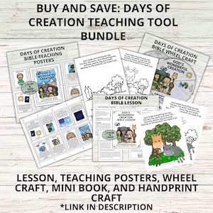 Days of Creation Sunday School Lesson and Craft for Kids, Printable ...