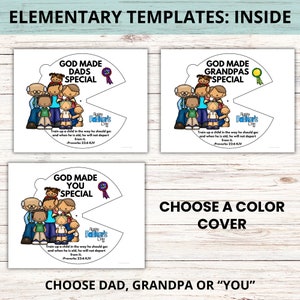 Fathers Day Church Craft for Dad: God Made Dads Special Bible Wheel ...