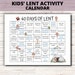 40 Days of Lent Calendar Activities Bundle for Kids, Lent Lesson for ...