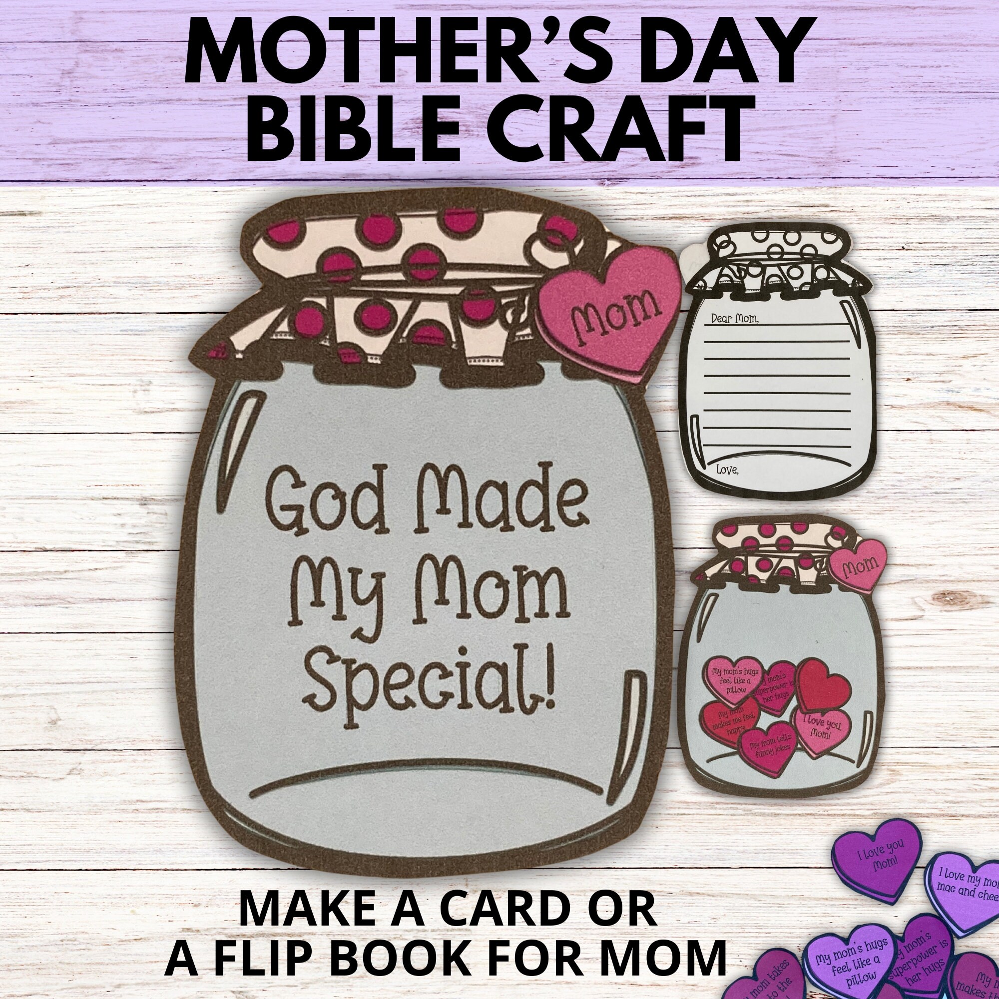 Mothers Day Bible Lesson and Craft Printable, Sunday School Mothers Day ...
