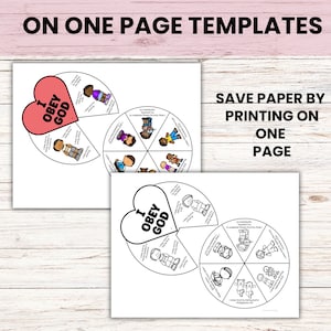 I Obey God Bible Wheel Craft Lesson, Obey God Bible Lesson Craft for ...