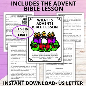 Advent Wreath Bible Lesson and Advent Coloring Bible Wheel Christmas ...
