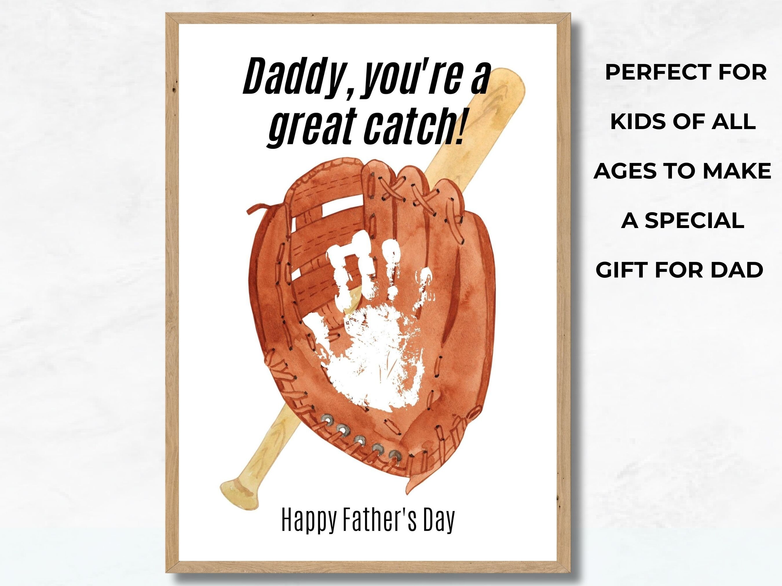Fathers Day Handprint Printable Craft Gift for Dad, DIY Keepsake Dad ...