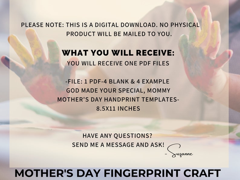 Mom Handprint Craft Sunday School Mothers Day Handprint Art Activity ...