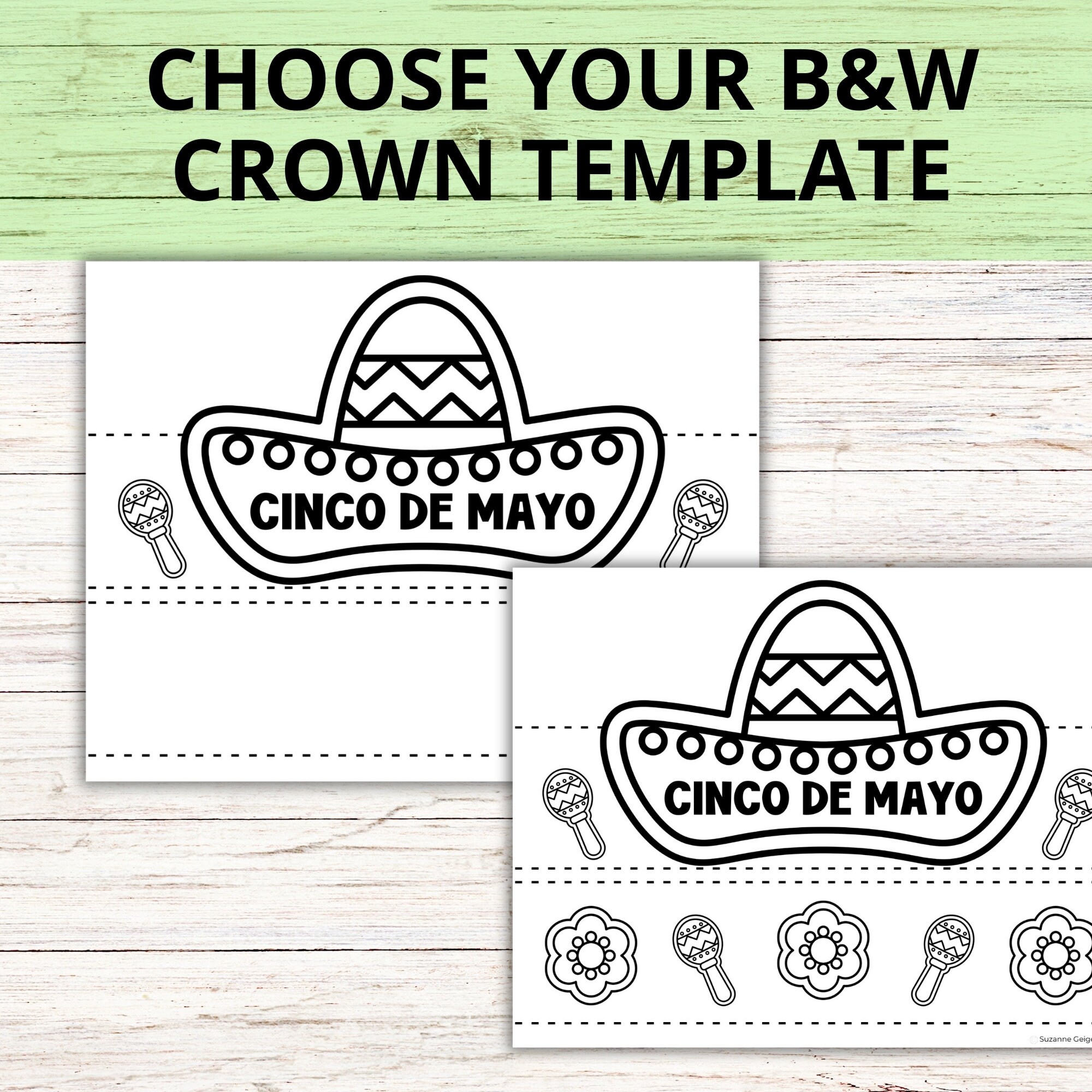 Cinco De Mayo Crown Craft Activity Printable, Celebrate Cinco De Mayo ...