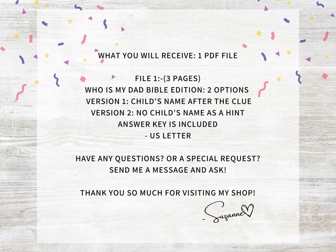 Fathers Day Fathers of the Bible Printable Trivia Game for Church and ...