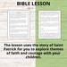 St. Patrick Sunday School Bible Lesson Plan for Kids, Saint Patrick's ...