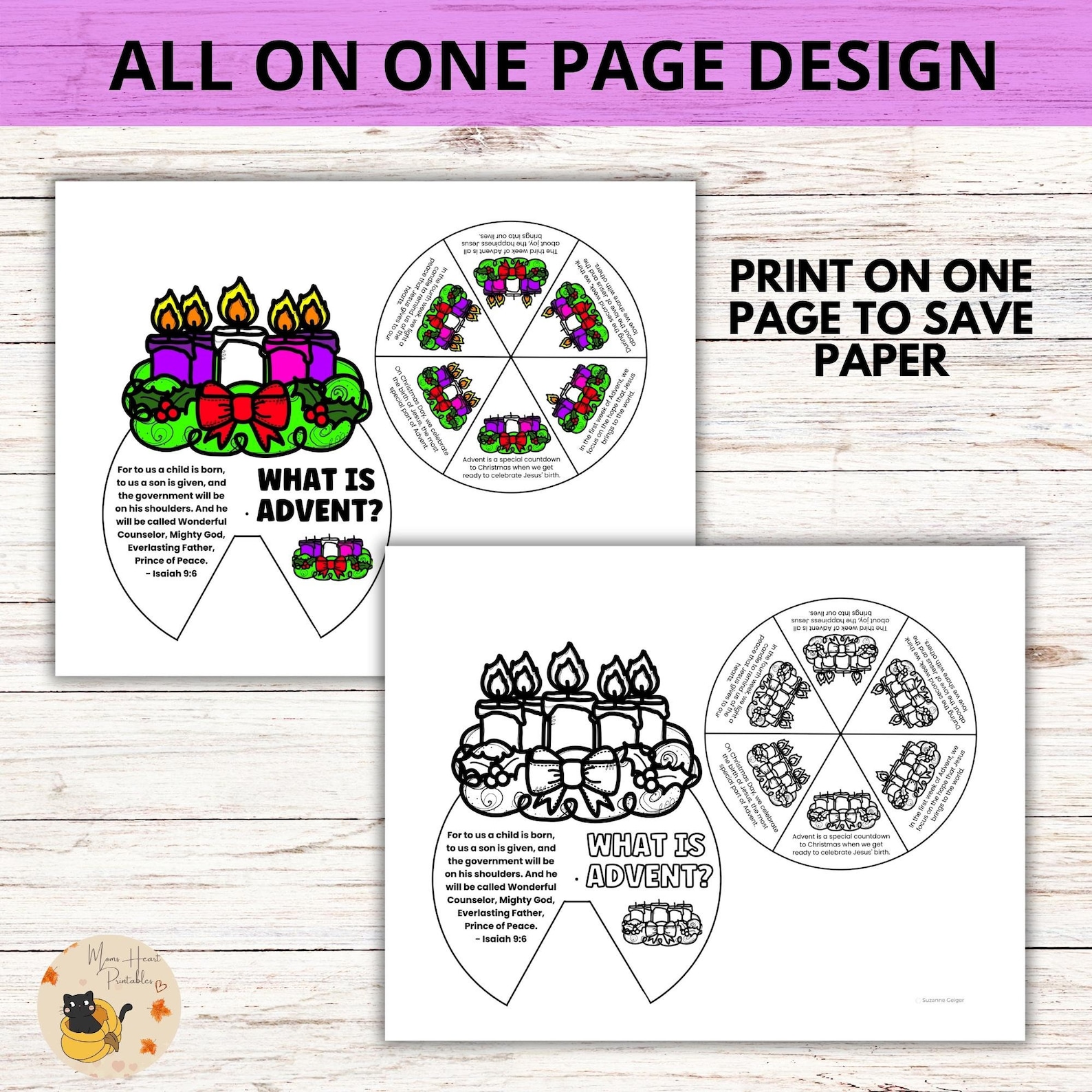 Advent Coloring Wheel Craft Printable for Kids, Sunday School Craft ...