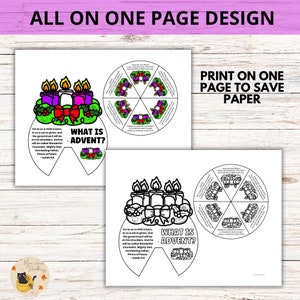 Advent Coloring Wheel Craft Printable for Kids, Sunday School Craft ...