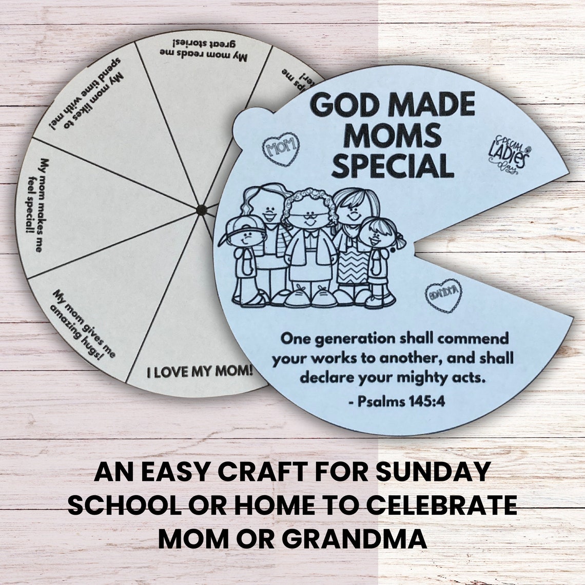 Mothers Day Moms Are Special Bible Wheel Craft Printable, Sunday School ...