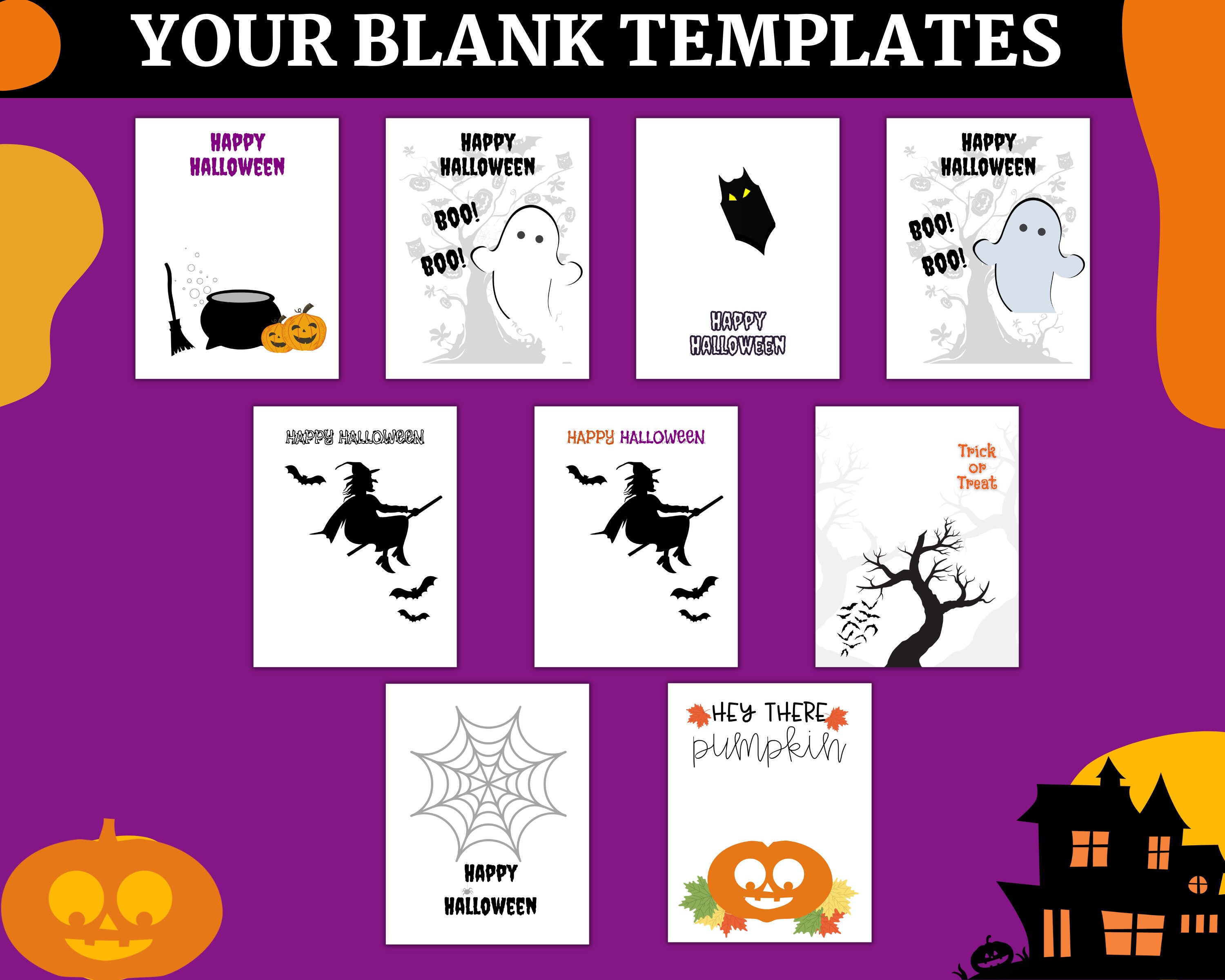 Halloween Handprint Craft Bundle October Handprint Activity - Etsy