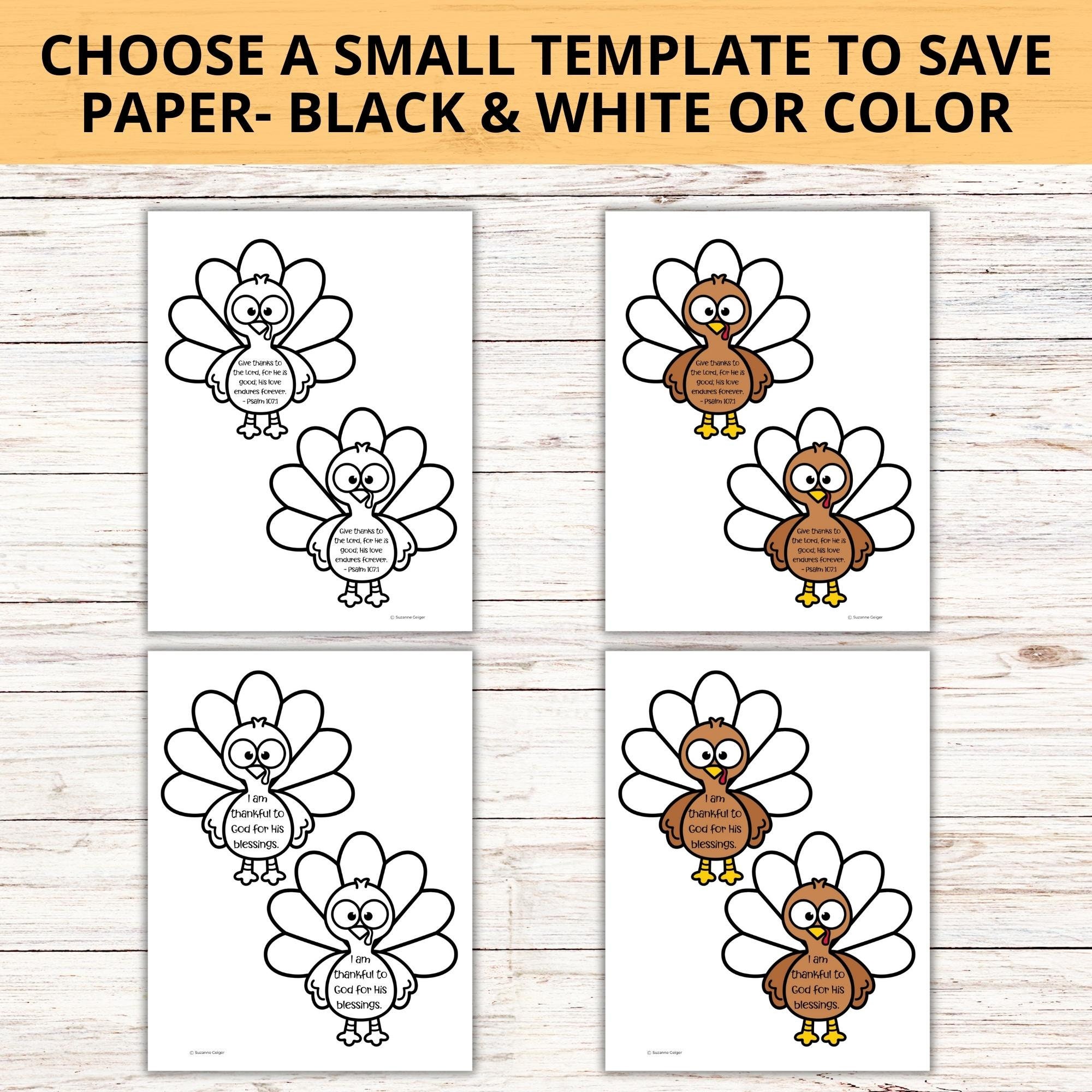 Thankful Turkey Thanksgiving Bible Craft, Fall Sunday School Craft ...